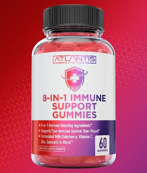 8-In-1 Immune Support Gummies With Elderberry – Atlantis Nutrition